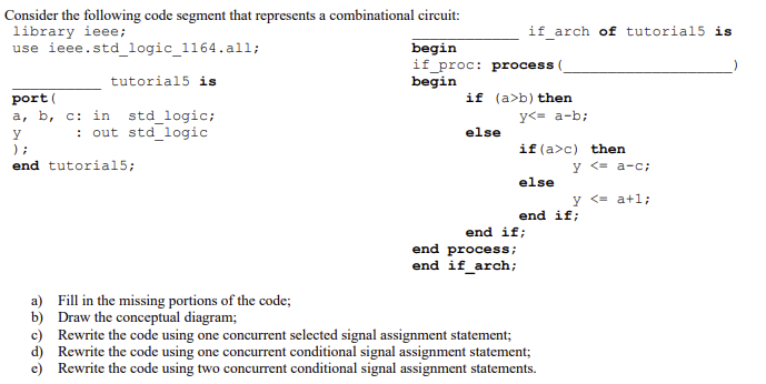 Solved Consider the following code segment that represents a | Chegg.com