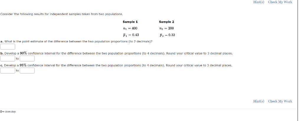 Solved Hint(s) Check My Work Consider the following results | Chegg.com
