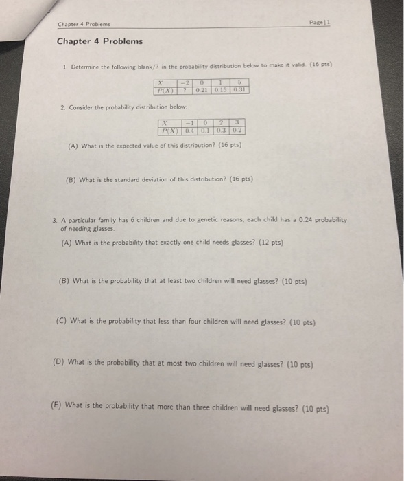Solved Chapter 3 Problems Chapter 3 Problems 1. The table | Chegg.com