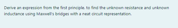 Solved Derive an expression from the first principle. to | Chegg.com