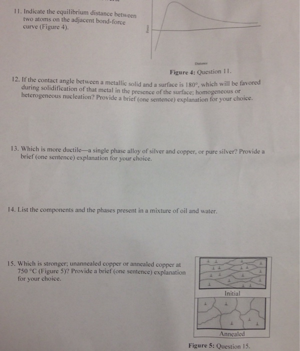 Solved 11. Indicate the equilibrium distance between two | Chegg.com