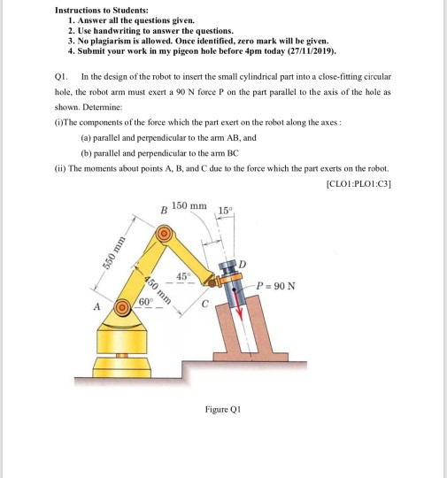 Solved Instructions to Students: 1. Answer all the questions | Chegg.com