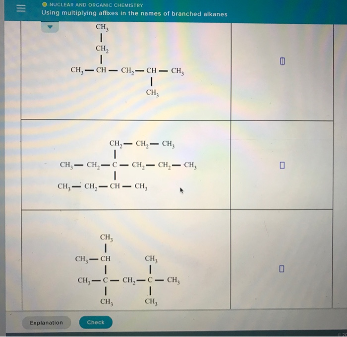 Solved Using multiplying affixes in the names of branched | Chegg.com