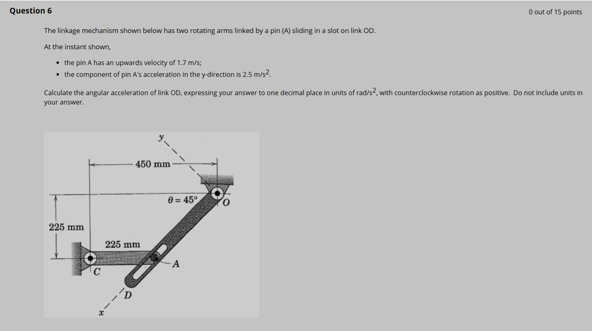 Solved The linkage mechanism shown below has two rotating | Chegg.com