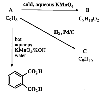 Solved cold, aqueous KMnO4 A B C,Hg C,H1002 H2, Pd/C hot | Chegg.com