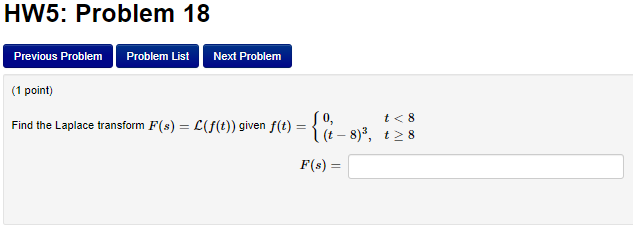 Solved HW5: Problem 17 Previous Problem Problem List Next | Chegg.com