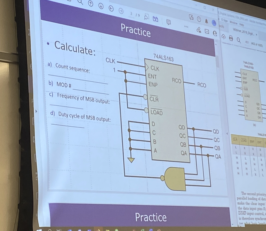Solved - Calculate: a) Count sequence: b) MOD# c) Frequency | Chegg.com