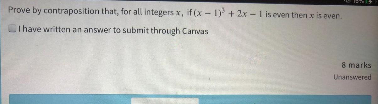 Solved Prove by contraposition that, for all integers x, if | Chegg.com