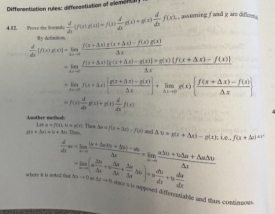 Differentiation rules: differentiation of elementaiy | Chegg.com