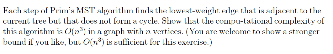 Solved Each step of Prim's MST algorithm finds the | Chegg.com