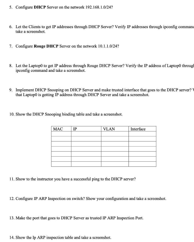 LAB5 (Switching Security on Packet Tracer) Lab | Chegg.com