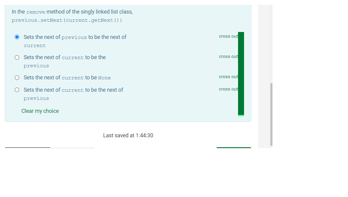 Solved In the remove method of the singly linked list class, | Chegg.com