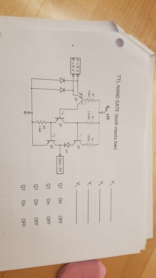 Solved TTL NAND GATE (both inputs low) 13012 04 8 0 츠츠 Out> | Chegg.com