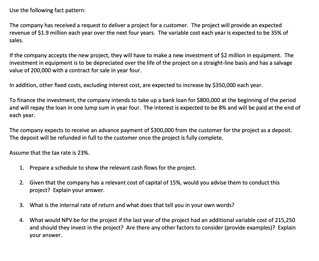 Solved Use the following fact pattern: The company has | Chegg.com