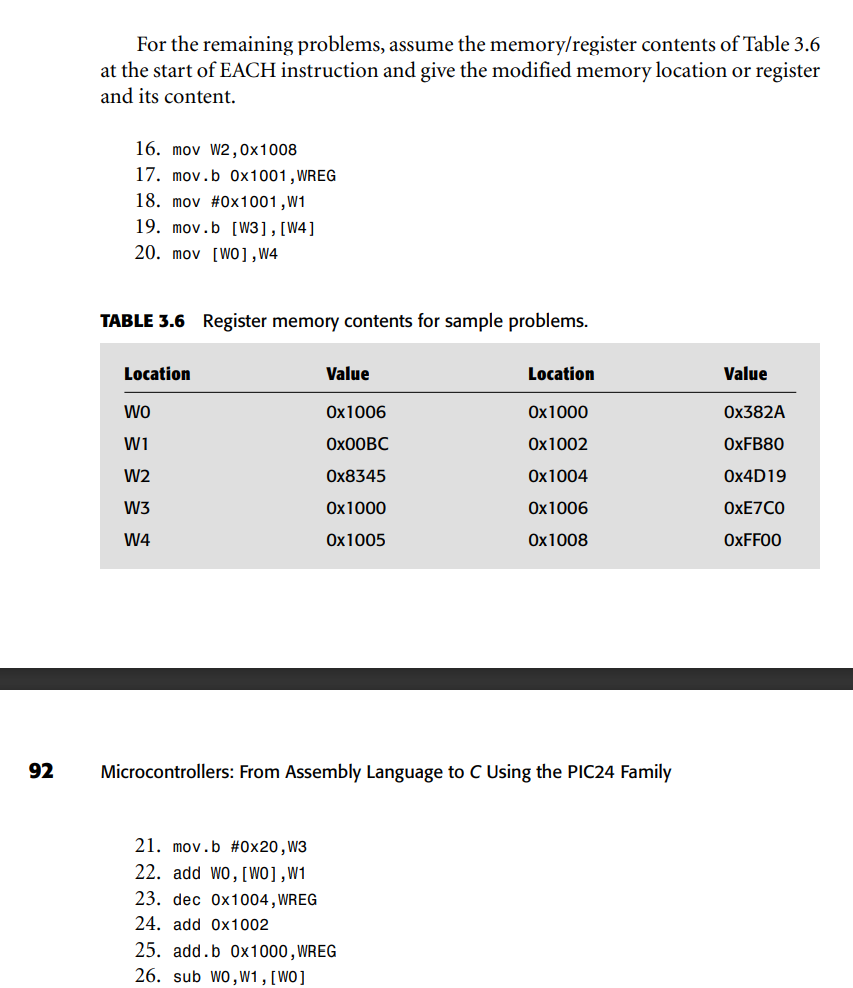 For the remaining problems, assume the | Chegg.com