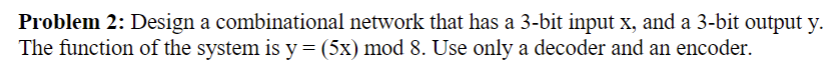 Solved Problem 2 Design A Combinational Network That Has A 1023
