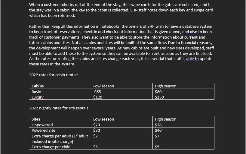 Solved You are required to do the modelling for a database | Chegg.com