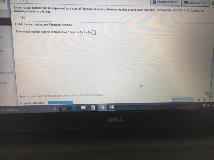 Solved Every natural number can be expressed as a sum of | Chegg.com