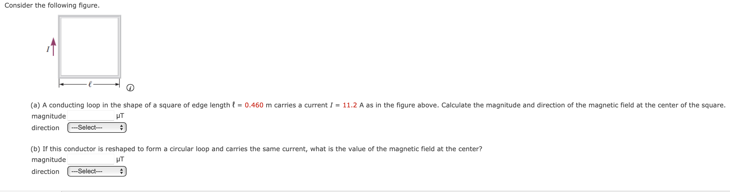 Solved Consider the following figure. magnitude direction | Chegg.com