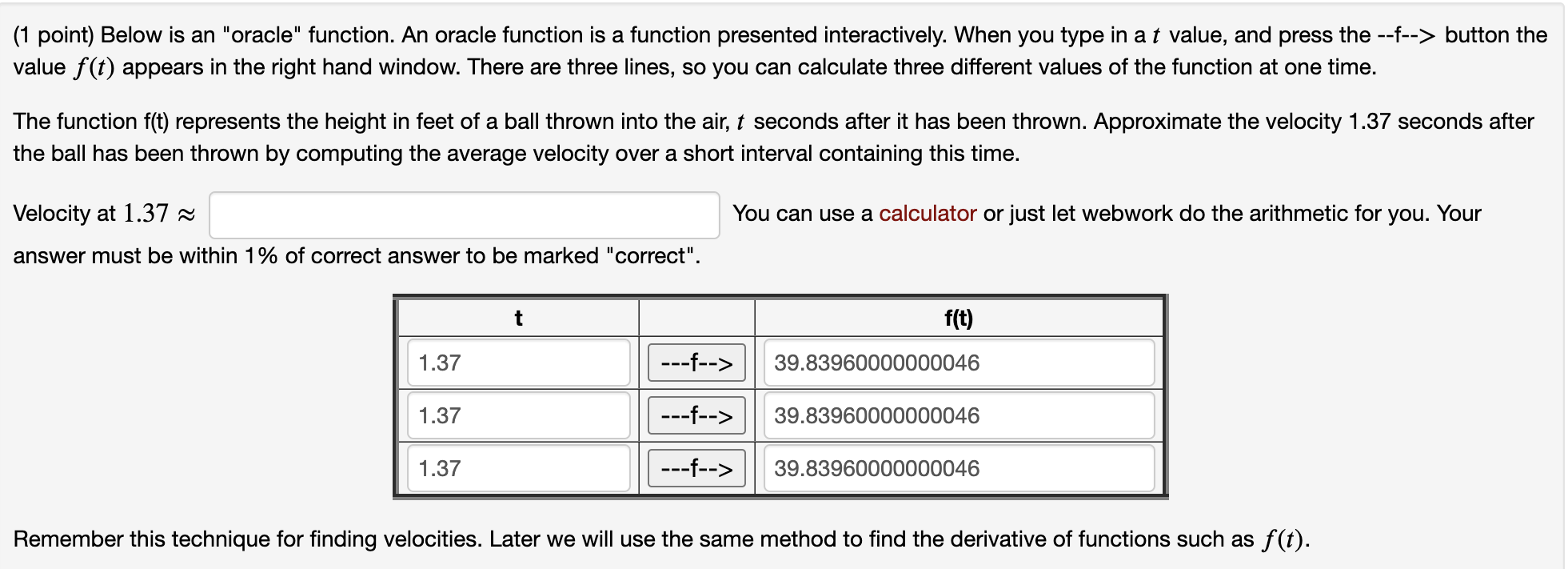 Solved 1. (1 point) Below is an "oracle" function. An | Chegg.com