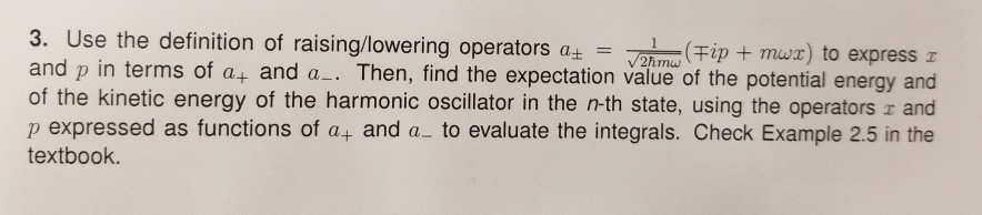 Solved 3. Use the definition of raising/lowering operators | Chegg.com