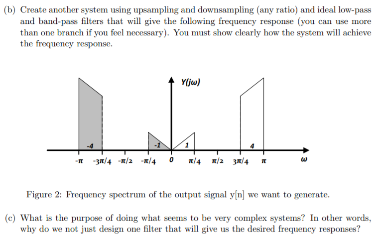 Consider the multi-rate signal processing system | Chegg.com