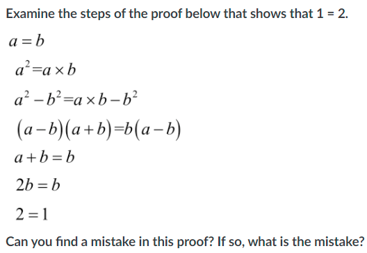 Solved Examine the steps of the proof below that shows that | Chegg.com