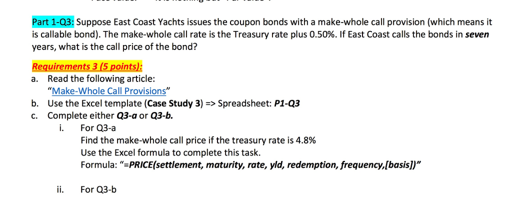 Part 1-03: Suppose East Coast Yachts issues the | Chegg.com