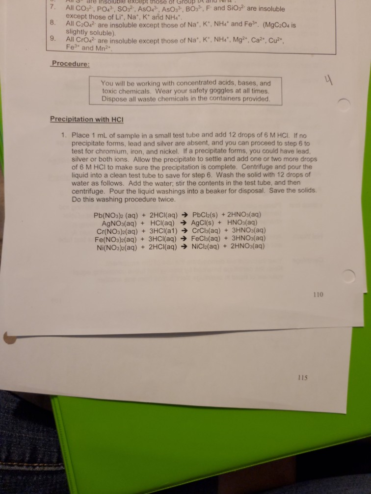 Solved 2. What was the purpose of adding HCl in step 1 | Chegg.com