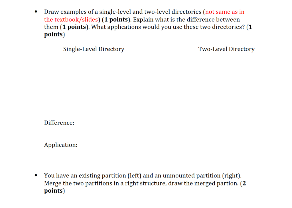 Solved Draw examples of a single-level and two-level | Chegg.com