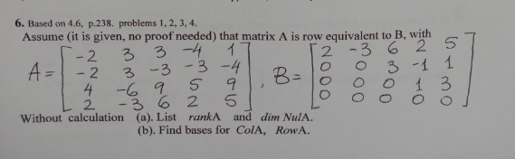 Solved 6. Based on 4.6, p.238. problems 1, 2, 3, 4. Assume | Chegg.com