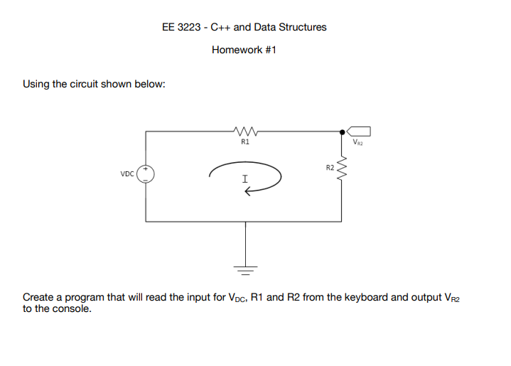 Solved EE 3223 - C++ and Data Structures Homework #1 Using | Chegg.com