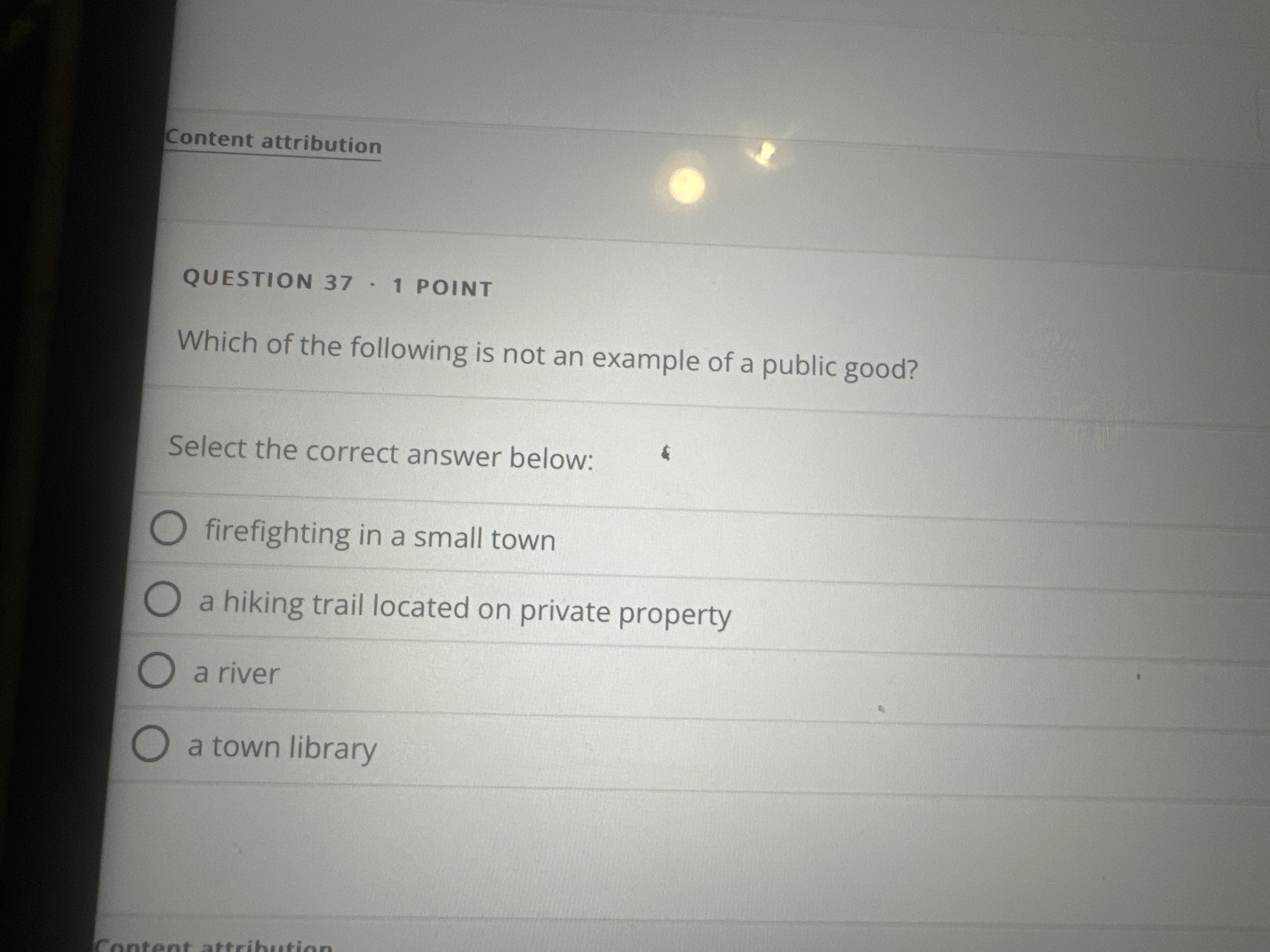 Solved QUESTION 37 - 1 ﻿POINTWhich of the following is not | Chegg.com
