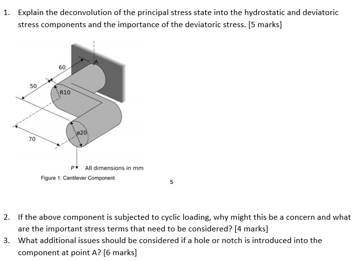 1. Explain the deconvolution of the principal stress | Chegg.com
