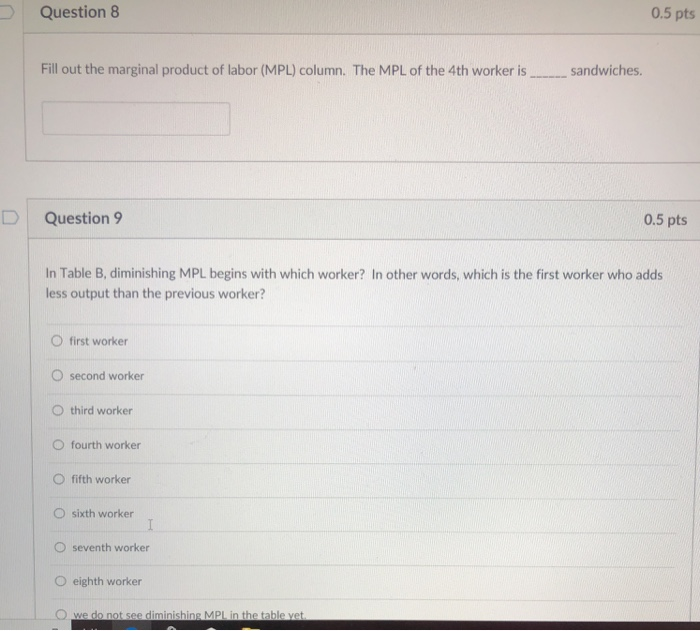 Solved Table B TP APL MPL MC TFC TC TVC AVC 0 0 2 12 3 24 4 | Chegg.com