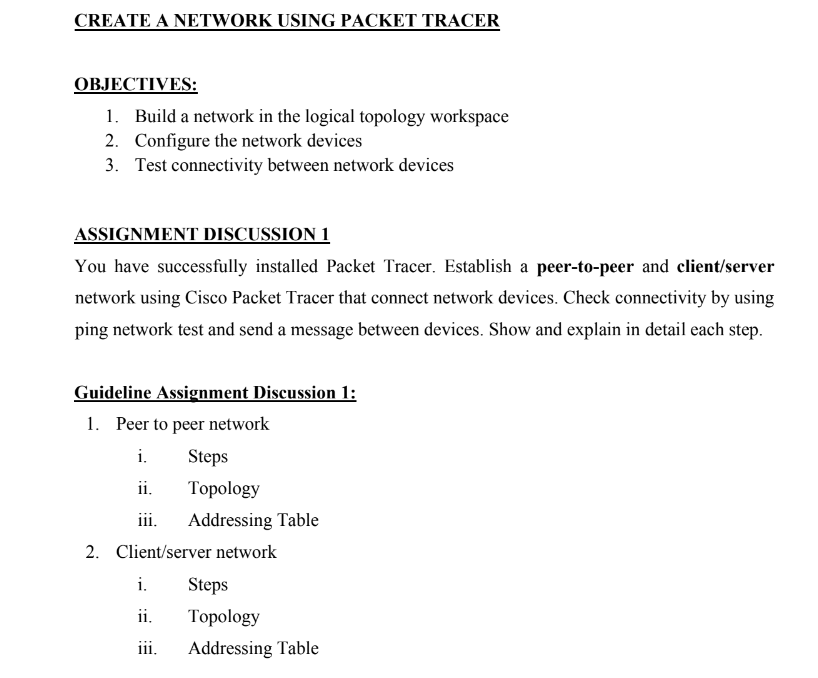 Solved OBJECTIVES: 1. Build a network in the logical | Chegg.com