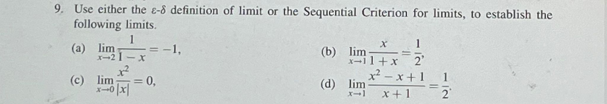 Solved Use either the ε-δ ﻿definition of limit or the | Chegg.com
