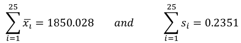 Solved Control charts for 𝑥̅ and 𝑠 are to be established | Chegg.com
