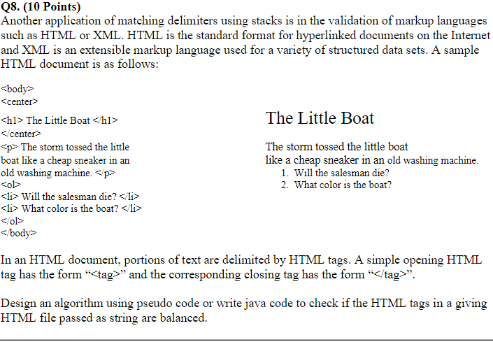 Solved Q8. (10 Points) Another application of matching | Chegg.com