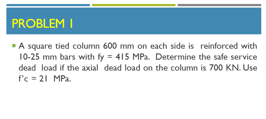Solved A square tied column 600 mm on ﻿each side is | Chegg.com