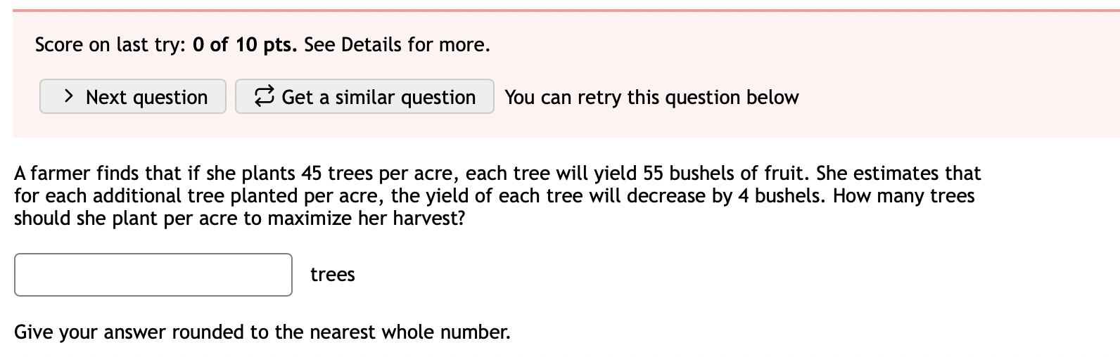 Solved Score on last try: 0 of 10 pts. See Details for more. | Chegg.com