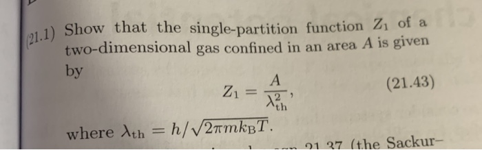 Solved Il) Show that the single-partition function Z1 of a | Chegg.com
