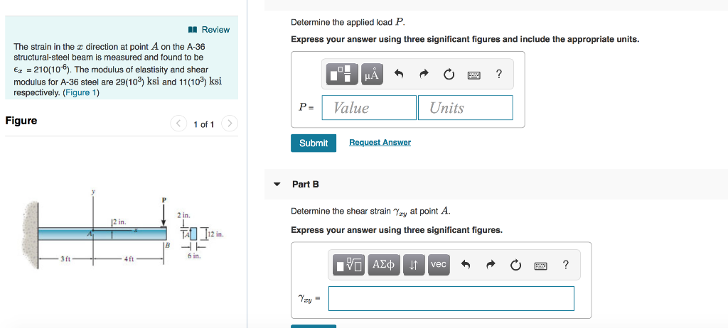 Solved Determine the applied load P Review Express your | Chegg.com