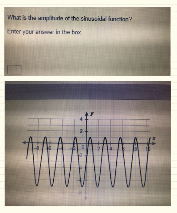 Solved What is the amplitude of the sinusoidal function? | Chegg.com
