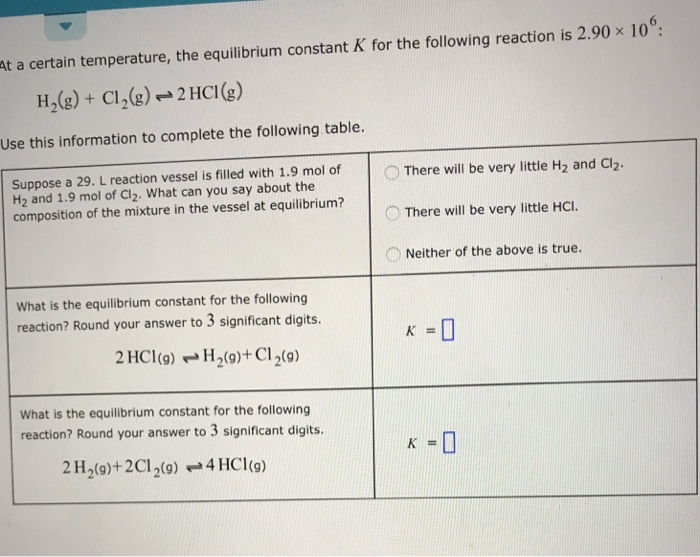Solved At a certain temperature, the equilibrium constant K | Chegg.com