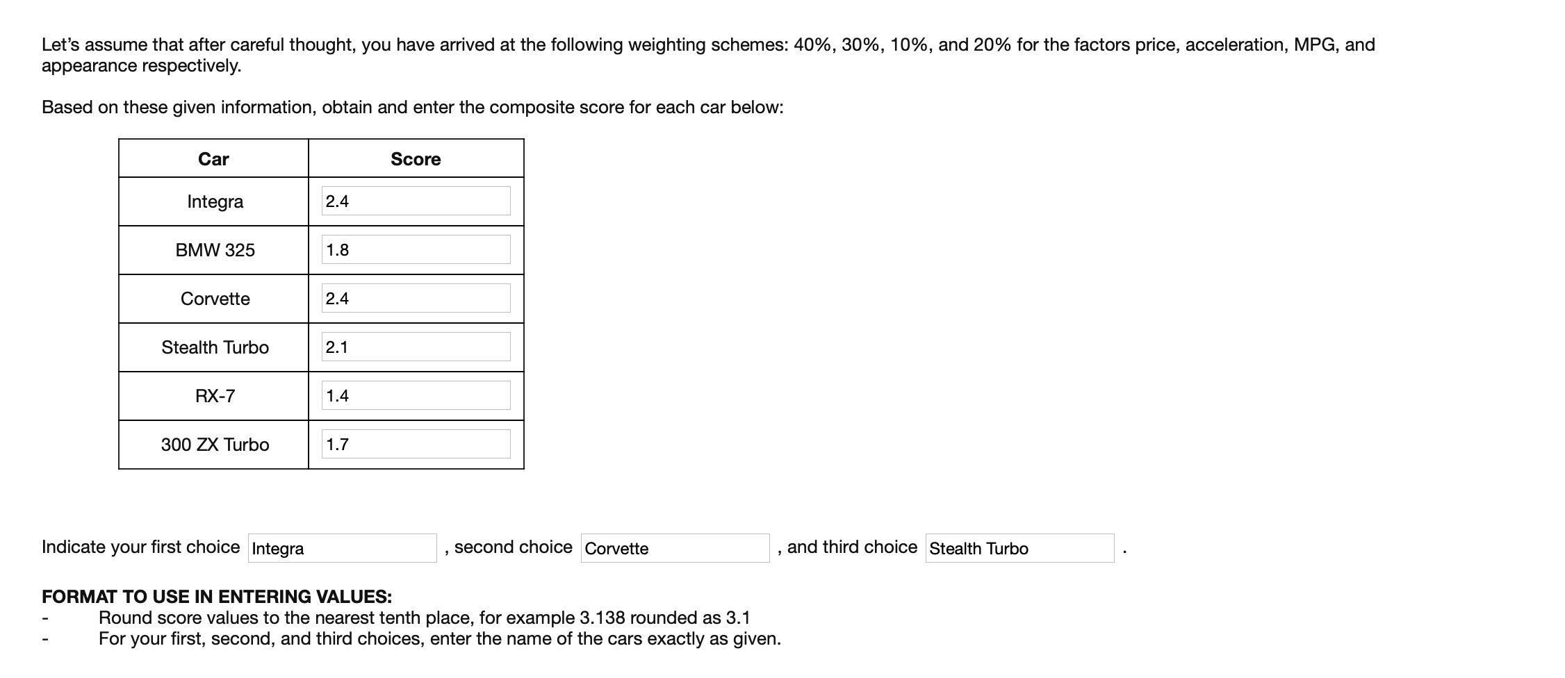 Solved QUESTION 4 Purchasing a car is something most of you | Chegg.com