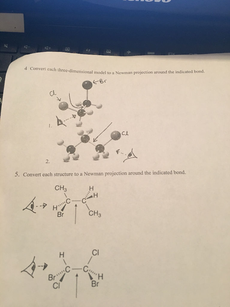 Solved サ 4 Convert each three-dimensional model to a Newman | Chegg.com