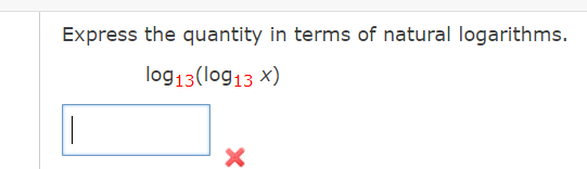 Solved Express the quantity in terms of base 10 logarithms. | Chegg.com