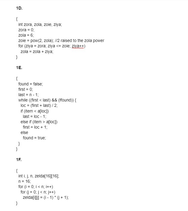 Solved Please specify which type of Big O notation is from | Chegg.com