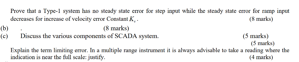 Solved Prove that a Type-1 system has no steady state error | Chegg.com